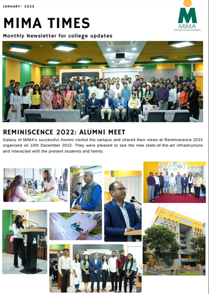 Newsletters - Mima Institute of Management